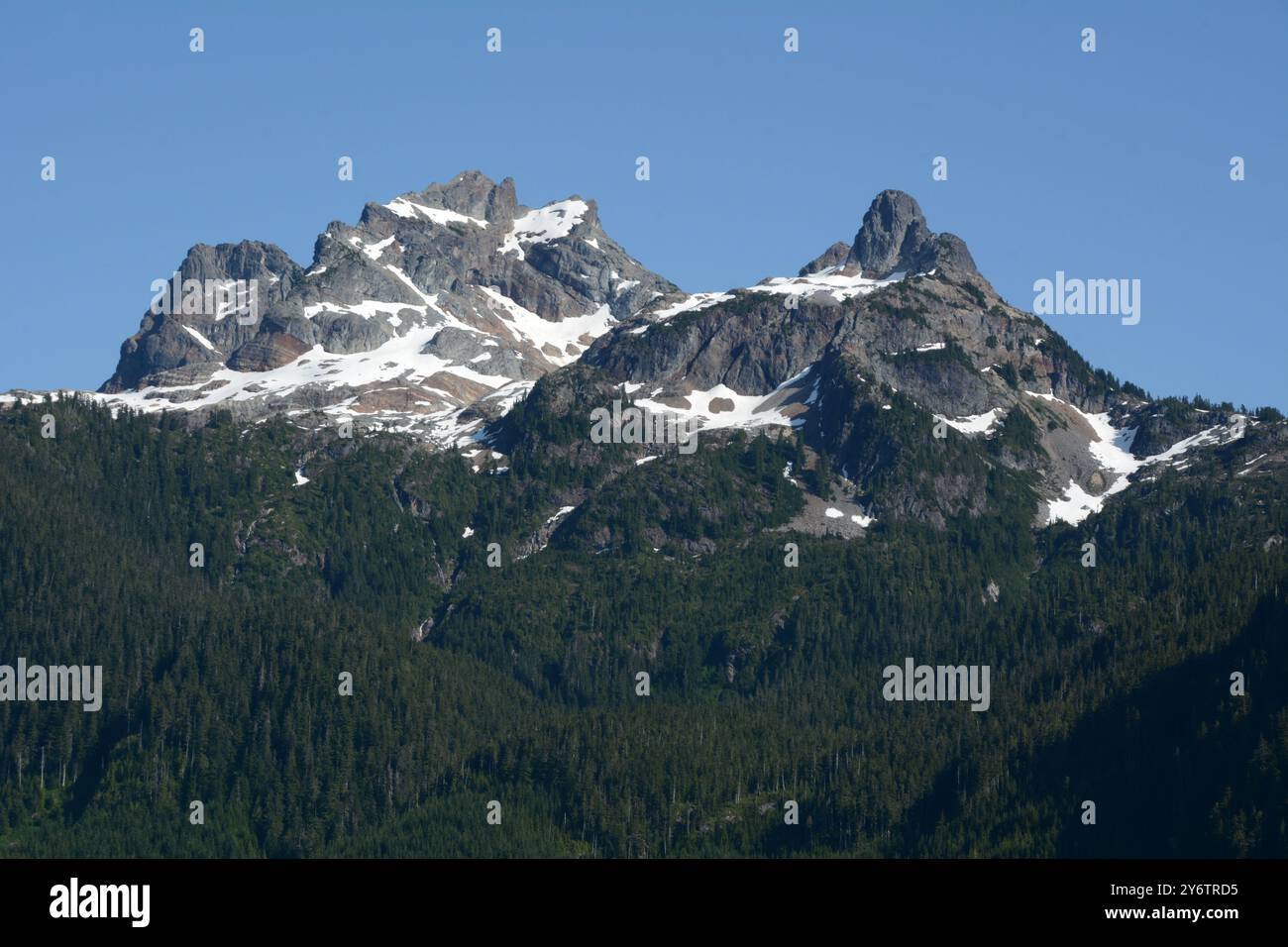 Sky Pilot Mountain and The Copilot Mountain, in the Britannia Range of ...