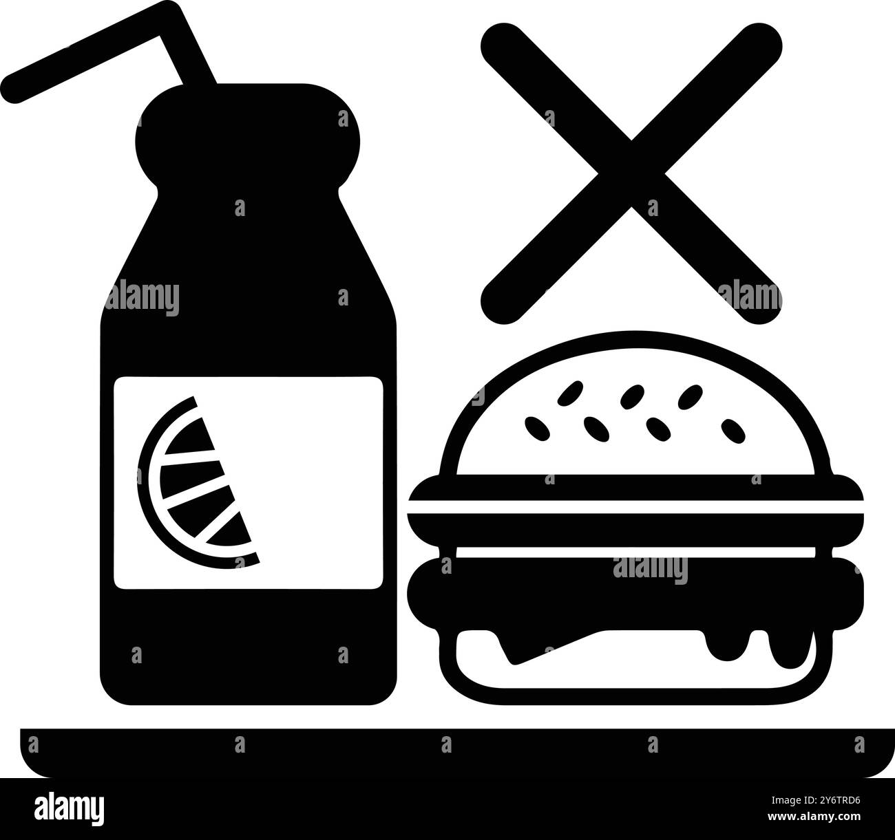 food, drink, no food, no drink, no food sign icon Stock Vector Image ...