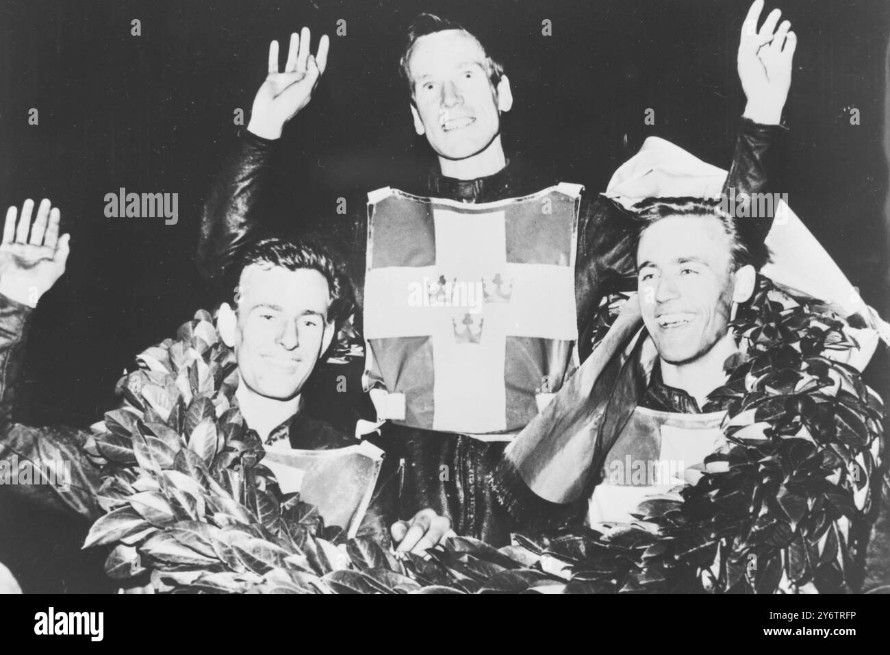 OVE FUNDIN, BJORN KNUTSSON AND GOTE NORDIN WORLD SPEEDWAY CHAMPIONSHIPS ...