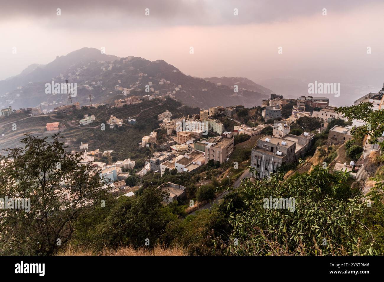 Evening aerial view of Fayfa vilage, Saudi Arabia Stock Photo - Alamy