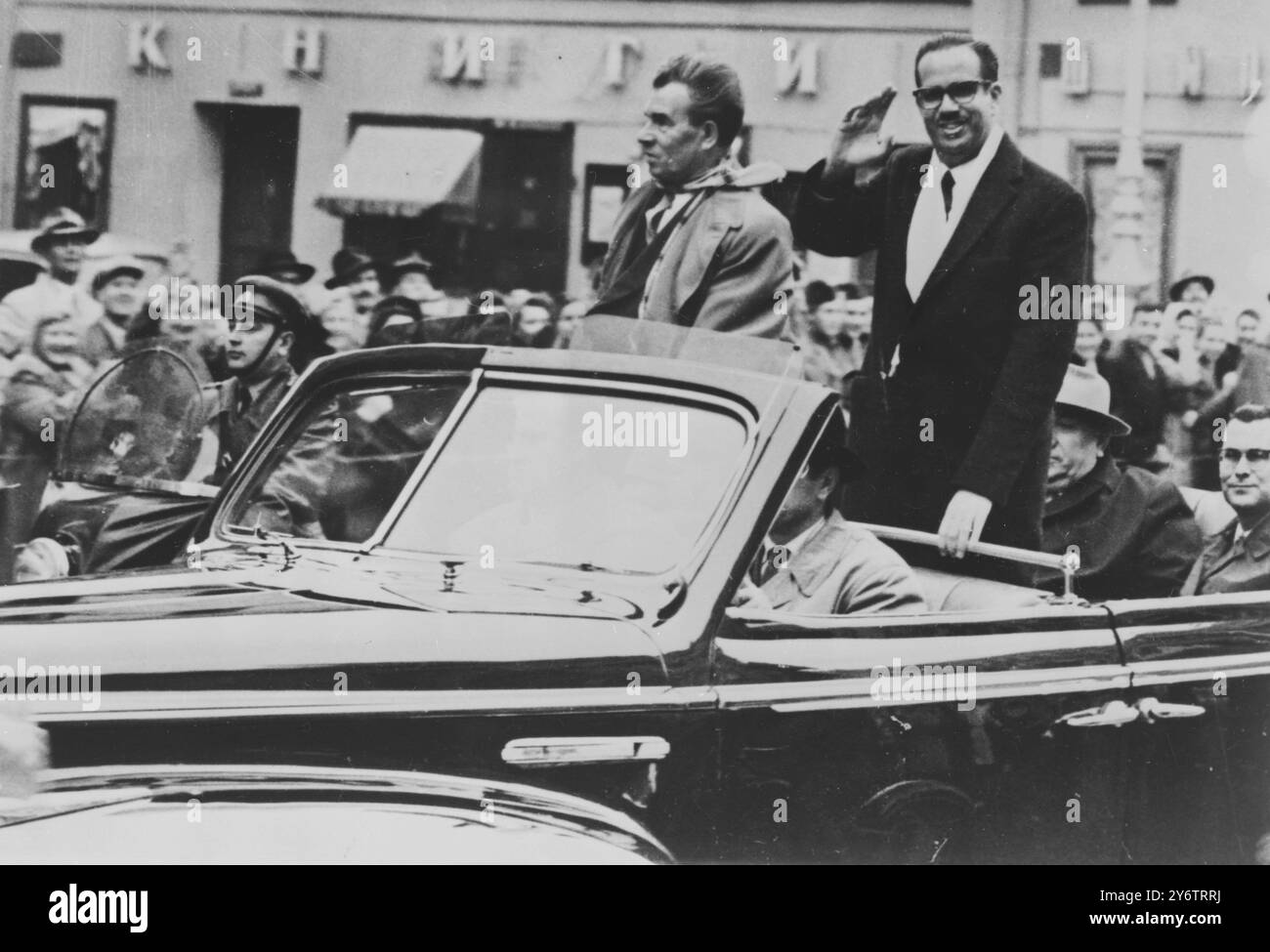 CUBAN PRESIDENT OSWALDO DORTICOS IN LENINGRAD 17 SEPTEMBER 1961 Stock ...