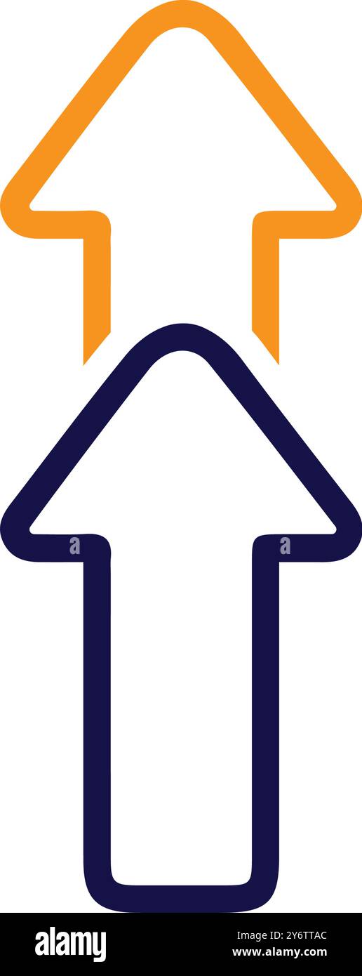 arrow, sign, up arrow, side arrow, side up sign icon Stock Vector Image ...