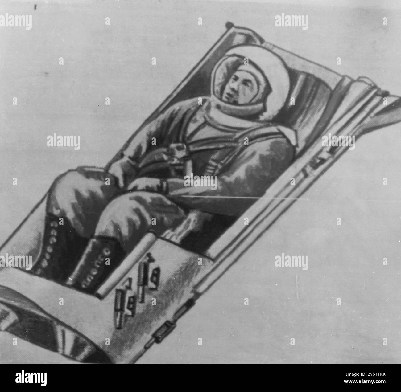SECOND SOVIET ASTRONAUT MAJOR GHERMAN STEPANOVICH TITOV - DRAWING 8 ...