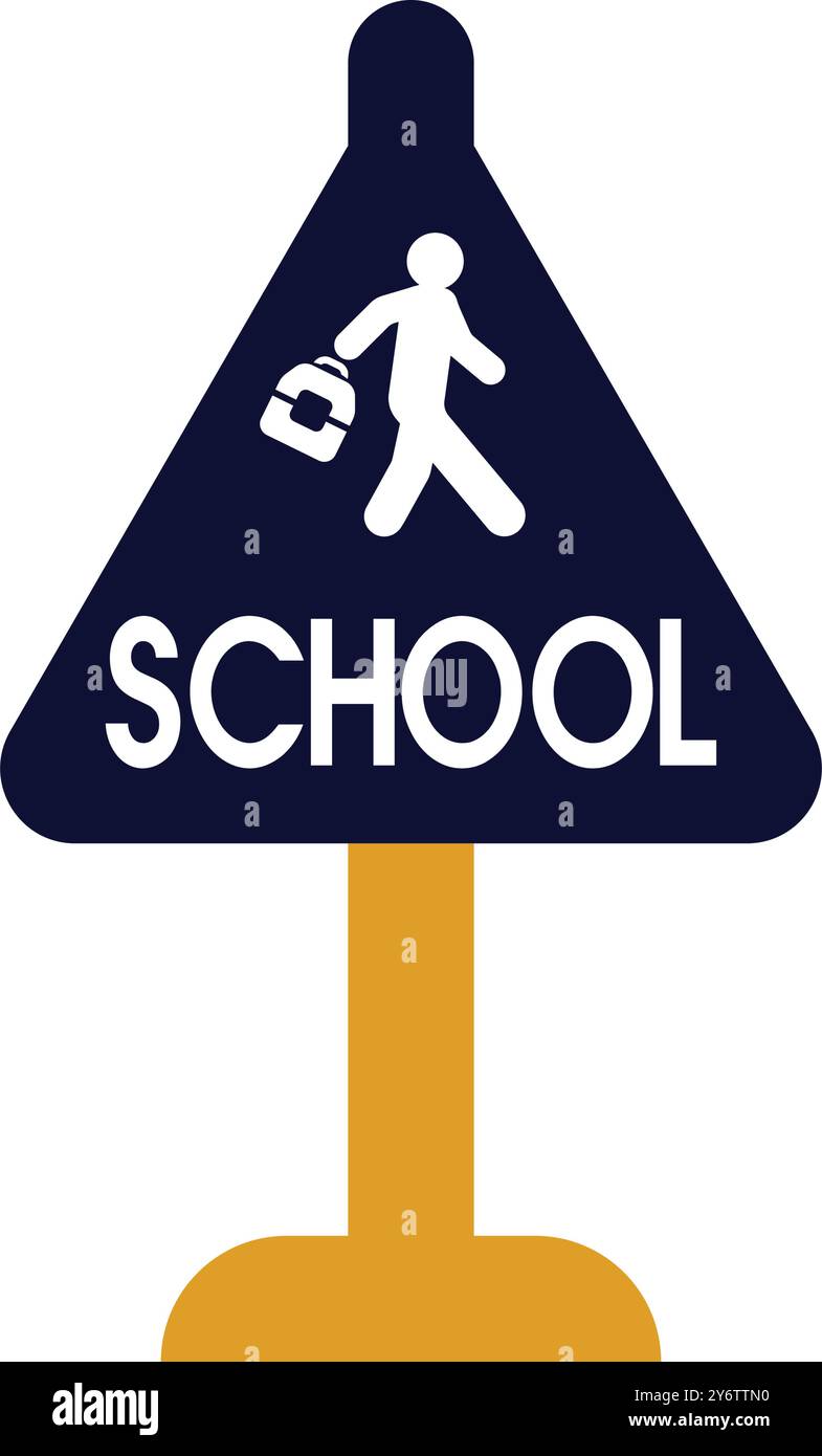 sign, post, road sign, school sign, students, kids, school signpost ...