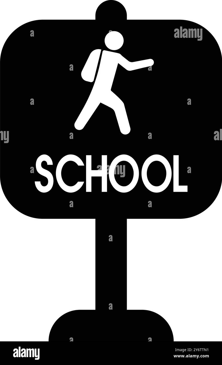 sign, post, road sign, school sign, students, kids, school signpost ...
