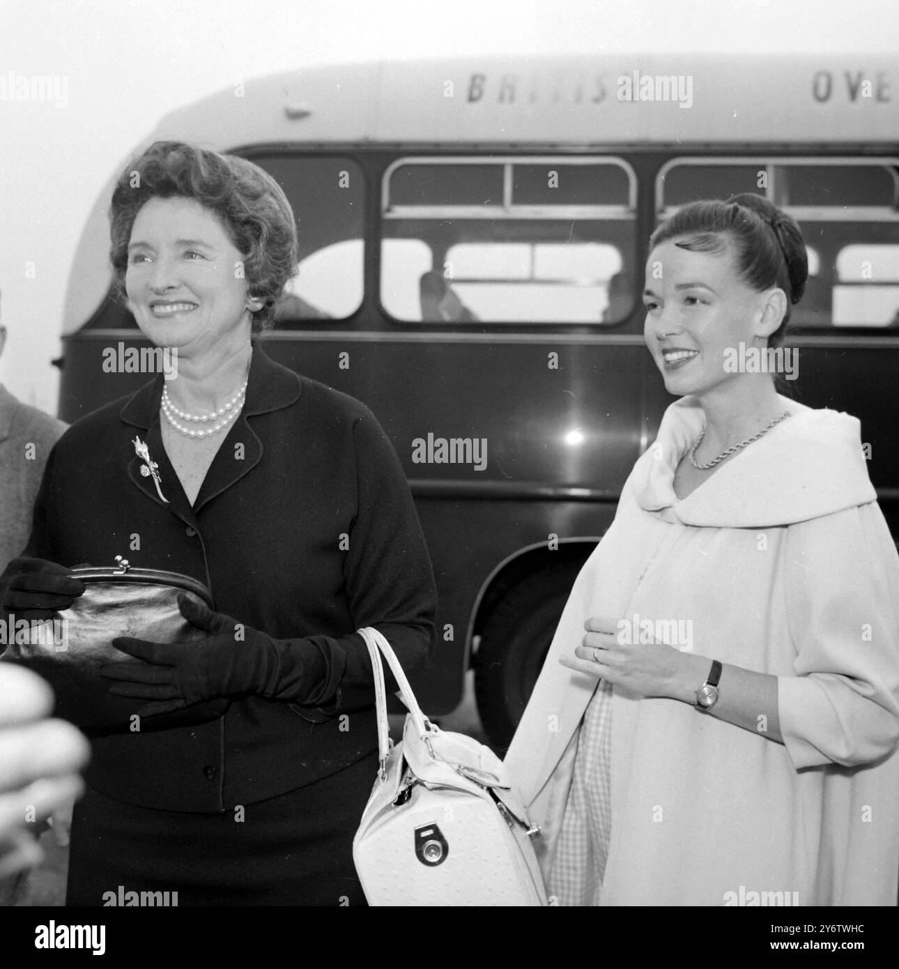 MRS BING CROSBY AND MRS BOB HOPE IN LONDON BACK FROM ROME 1 SEPTEMBER ...