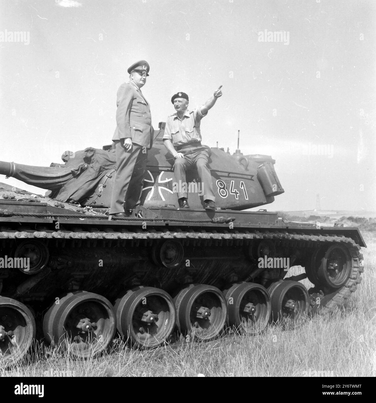 GERMAN PANZER TROOPS AND TANKS ARRIVE IN WALES 1 SEPTEMBER 1961 Stock ...