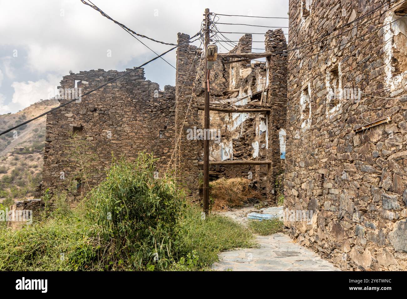 Ruins of ancient Rijal Alma village, Saudi Arabia Stock Photo - Alamy