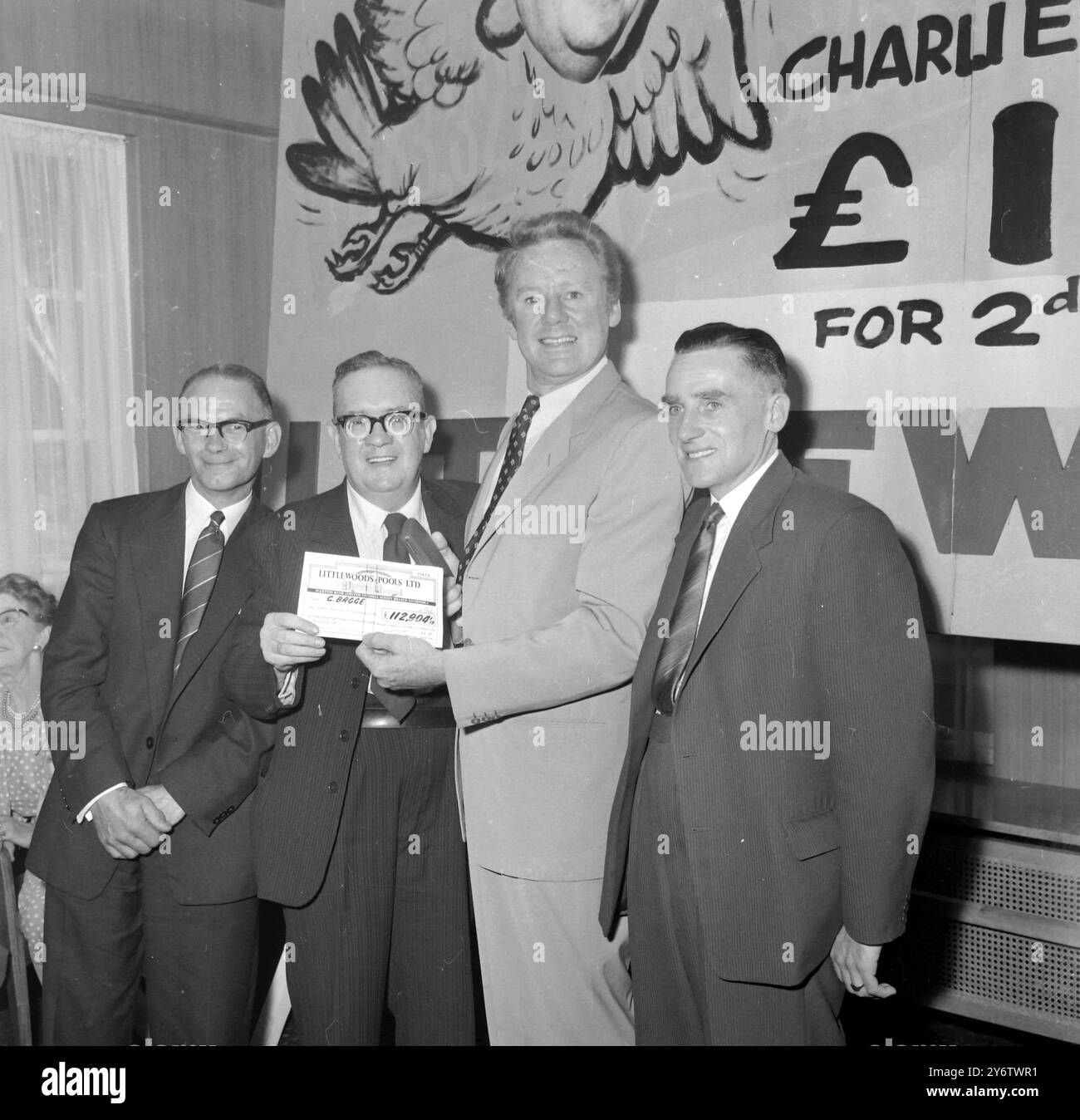 NELSON BAGGE FOOTBALL POOLS WINNER 30 AUGUST 1961 Stock Photo - Alamy