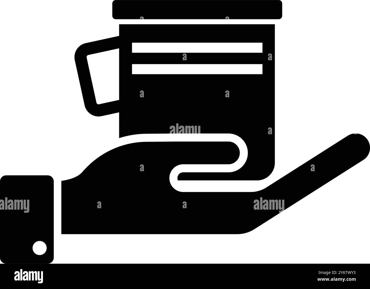 hand, cup, icon, tea cup on hand icon Stock Vector Image & Art - Alamy
