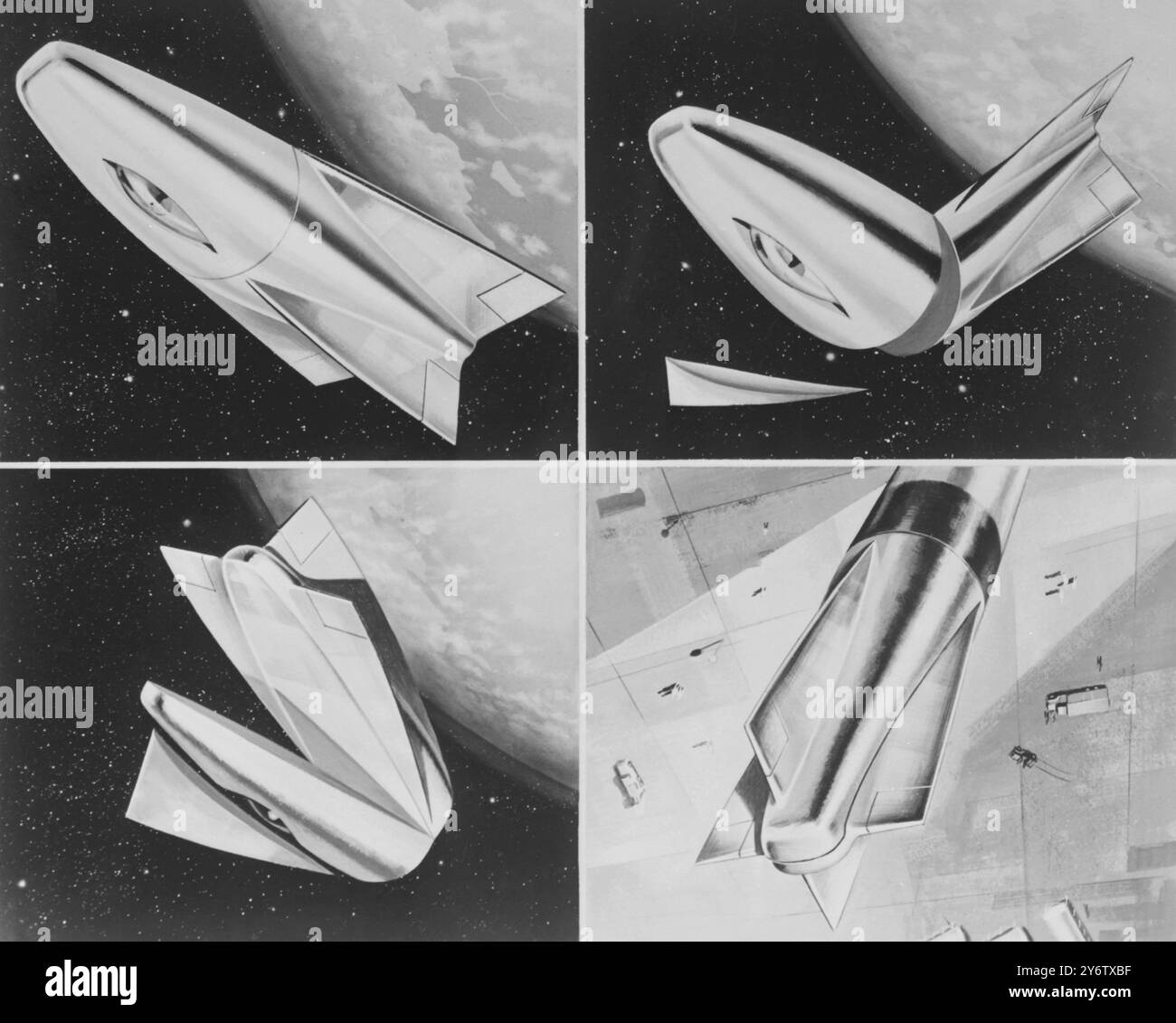 SPACE TRAVEL SPACE SHIP THAT CAN BE FOLDED COMPACT PACKAGE NOSE ROCKET ...