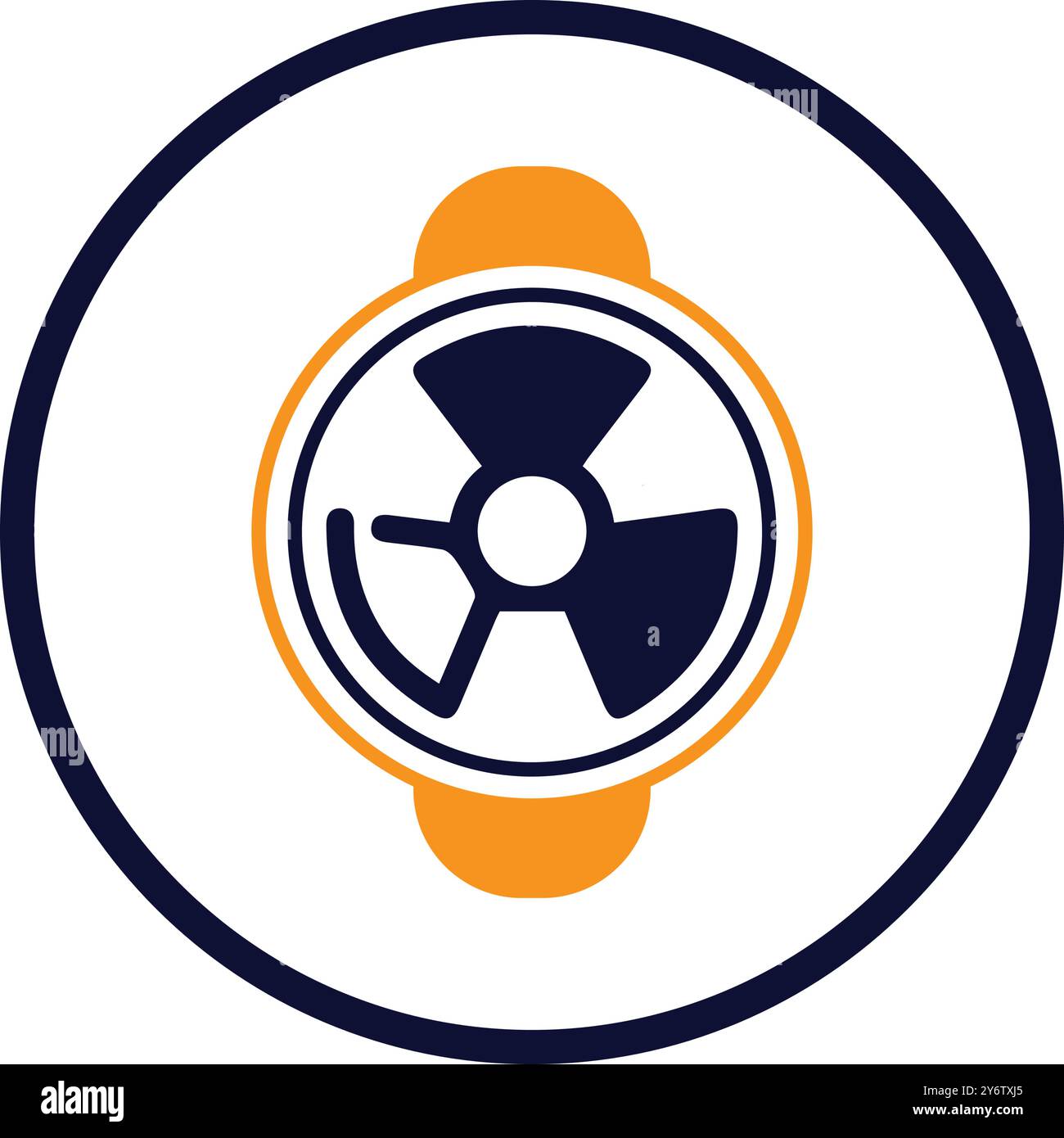 sign, fan sign, radiation radioactive sign icon Stock Vector Image ...