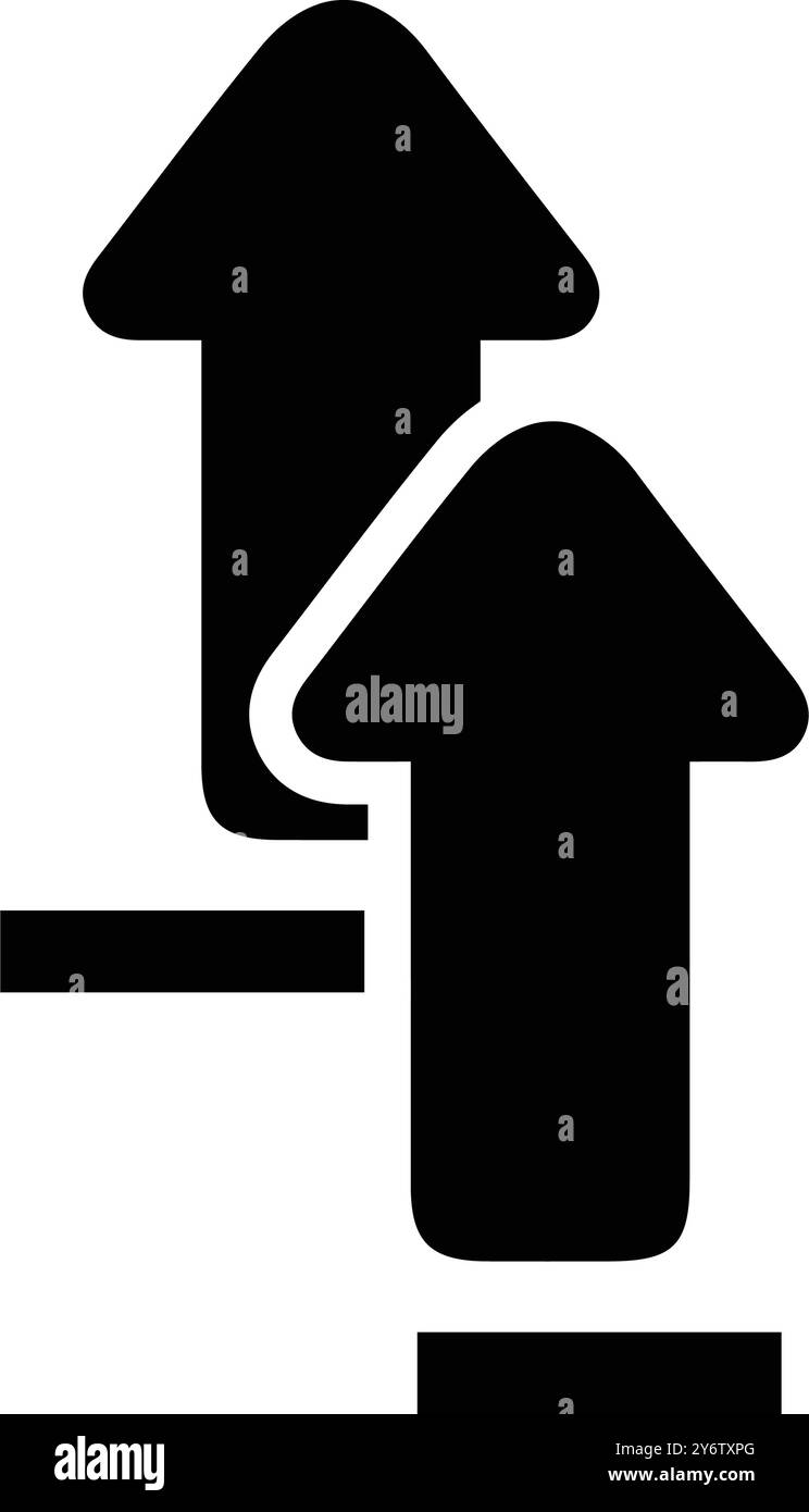 arrow, sign, up arrow, side arrow, side up sign icon Stock Vector Image ...