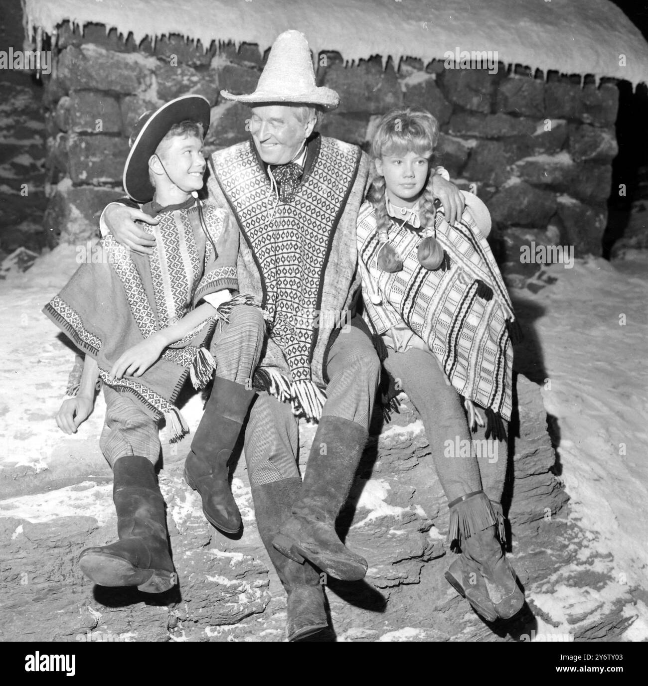 KEITH HAMSHERE BOY ACTOR SCENE THE CASTAWAY / 21 AUGUST 1961 Stock ...