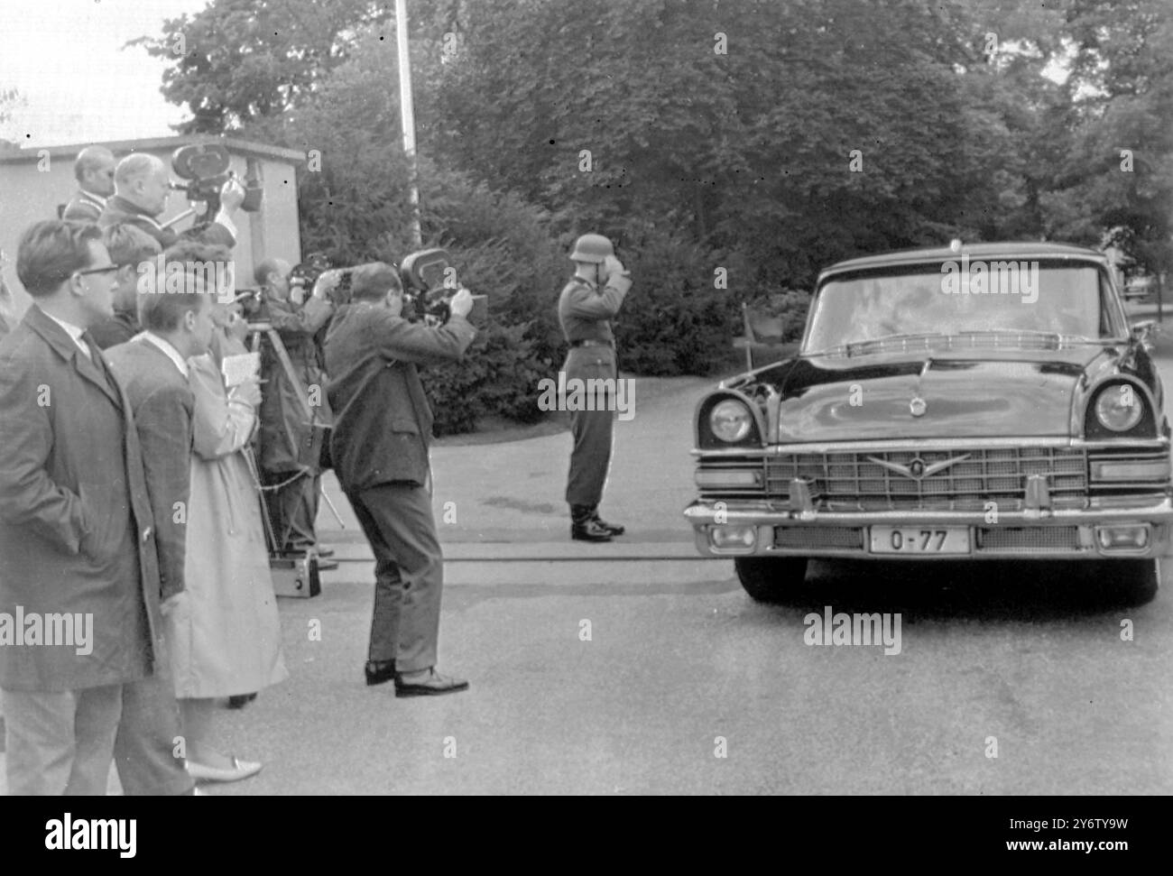 ANDREI SMIRNOFF MEETS WEST GERMAN CHANCELLOR KONRAD ADENAUER 16 AUGUST ...