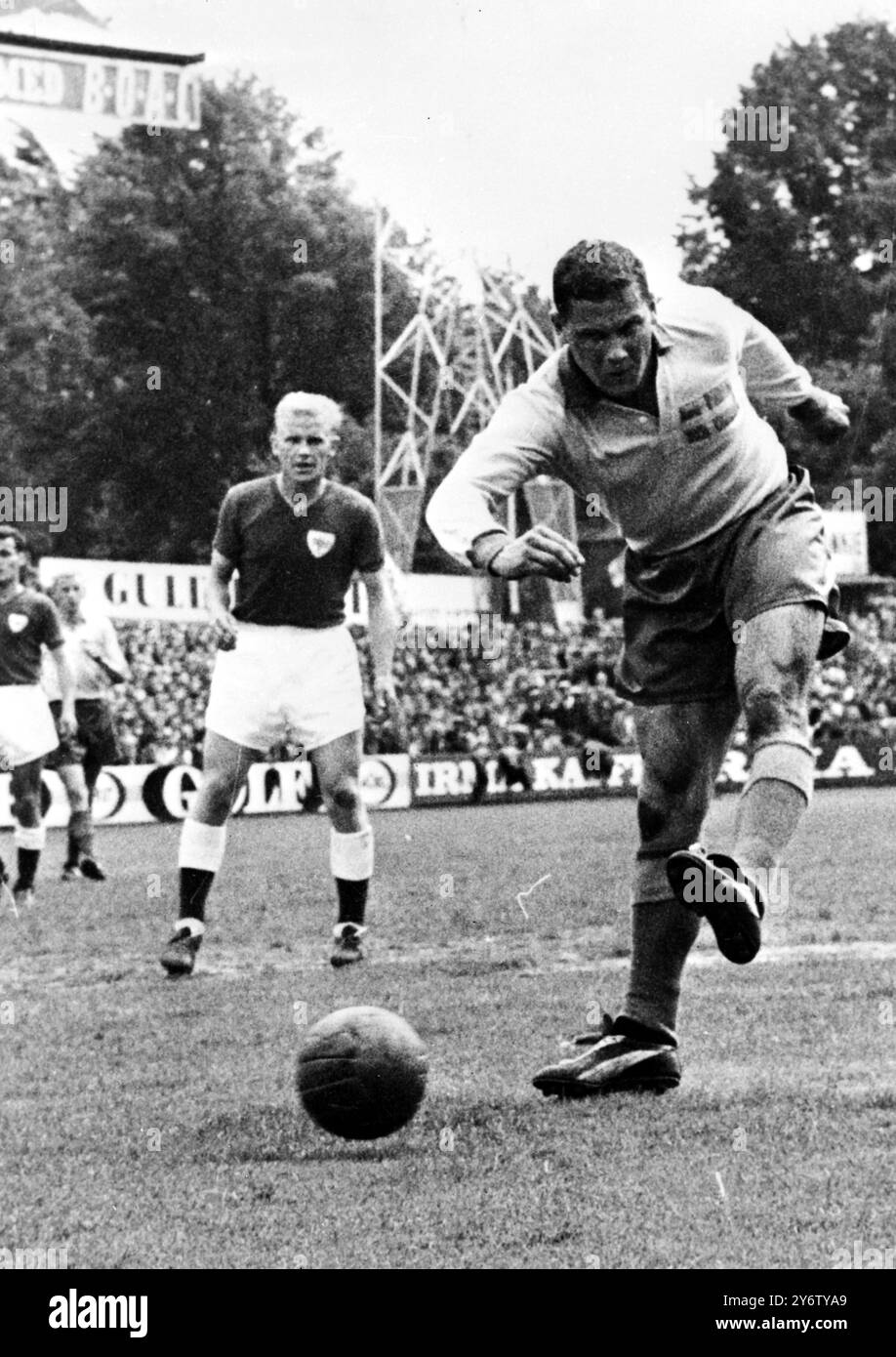 BORJESSON R SWEDISH FOOTBALLER IN ACTION / 16 AUGUST 1961 Stock Photo ...