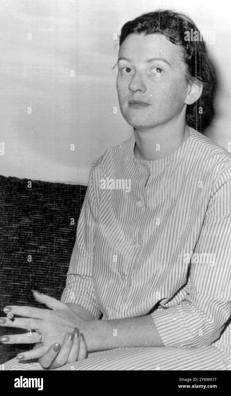 CHARLOTT CADON WIFE OF THE PILOT WHO HI-JACKED A PLANE / 10 AUGUST 1961 ...