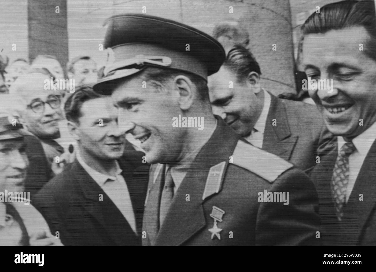 SECOND SOVIET ASTRONAUT MAJOR GHERMAN STEPANOVICH TITOV 11 AUGUST 1961 ...