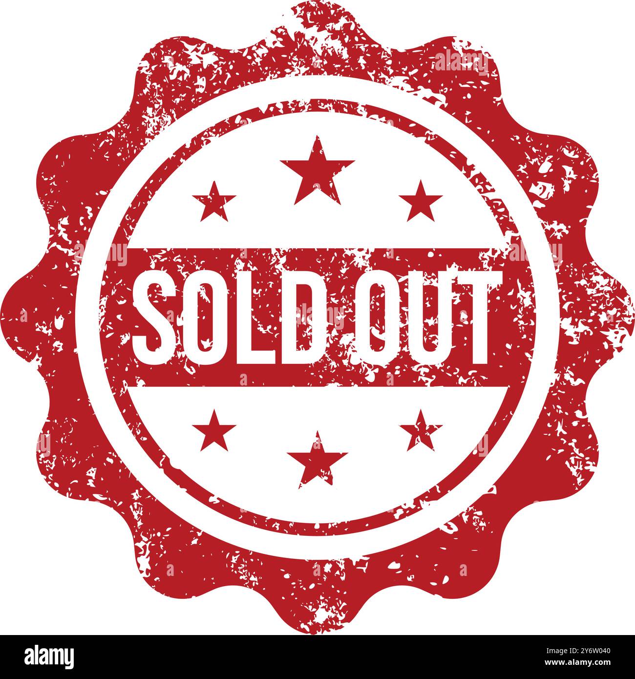 SOLD OUT - red rubber stamp - vector illustration Stock Vector Image ...