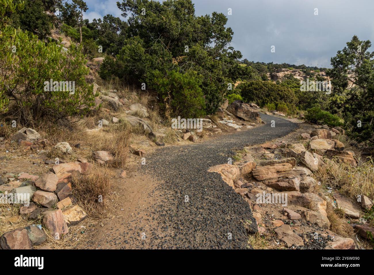 Hiking trail near Jabal Sawda mountain, Saudi Arabia Stock Photo - Alamy