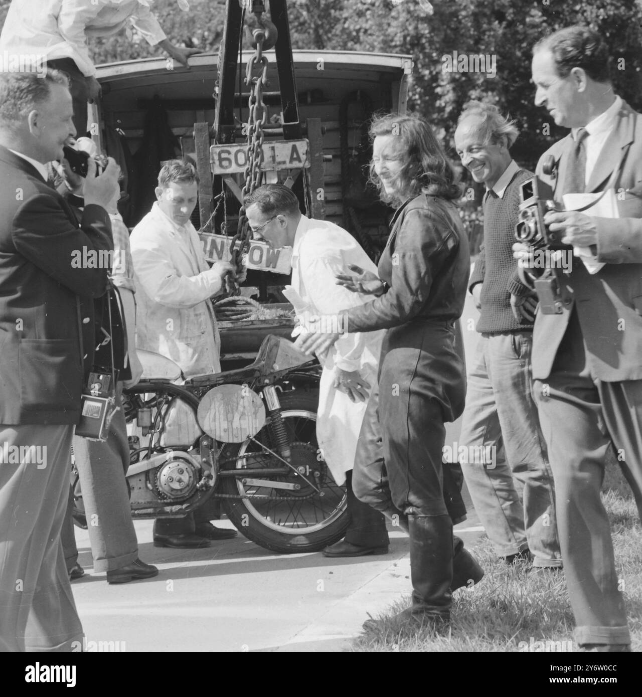 WISE IN ACCIDENT MOTOR CYCLE RACING AT CRYSTAL PALACE IN LONDON 7 ...