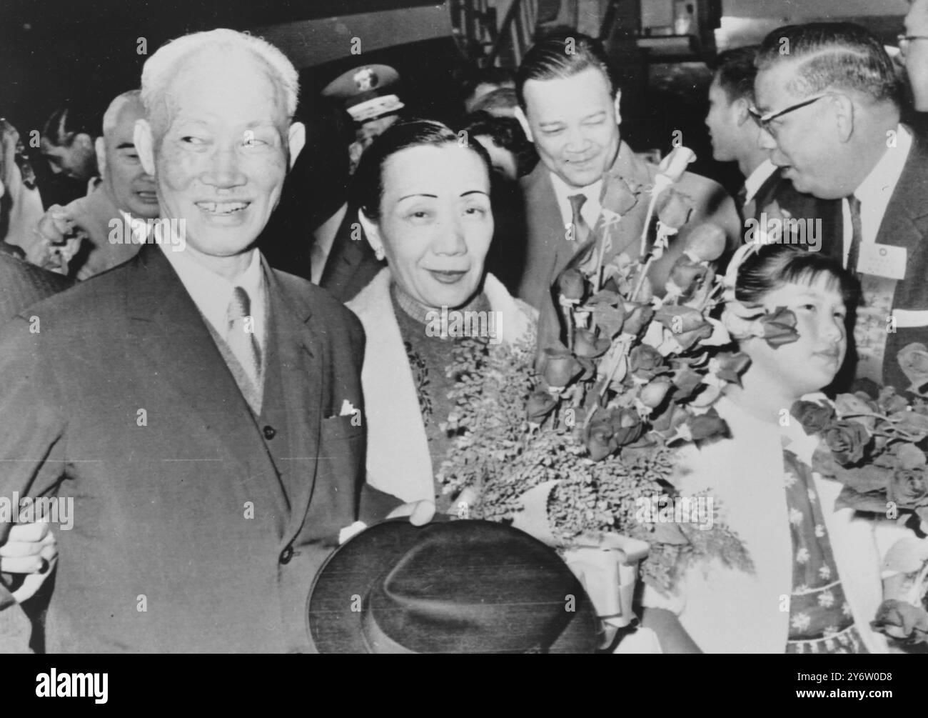 CHINESE VICE PRESIDENT CHEN CHENG WITH WIFE ARRIVE IN SAN FRANCISCO / 8 ...