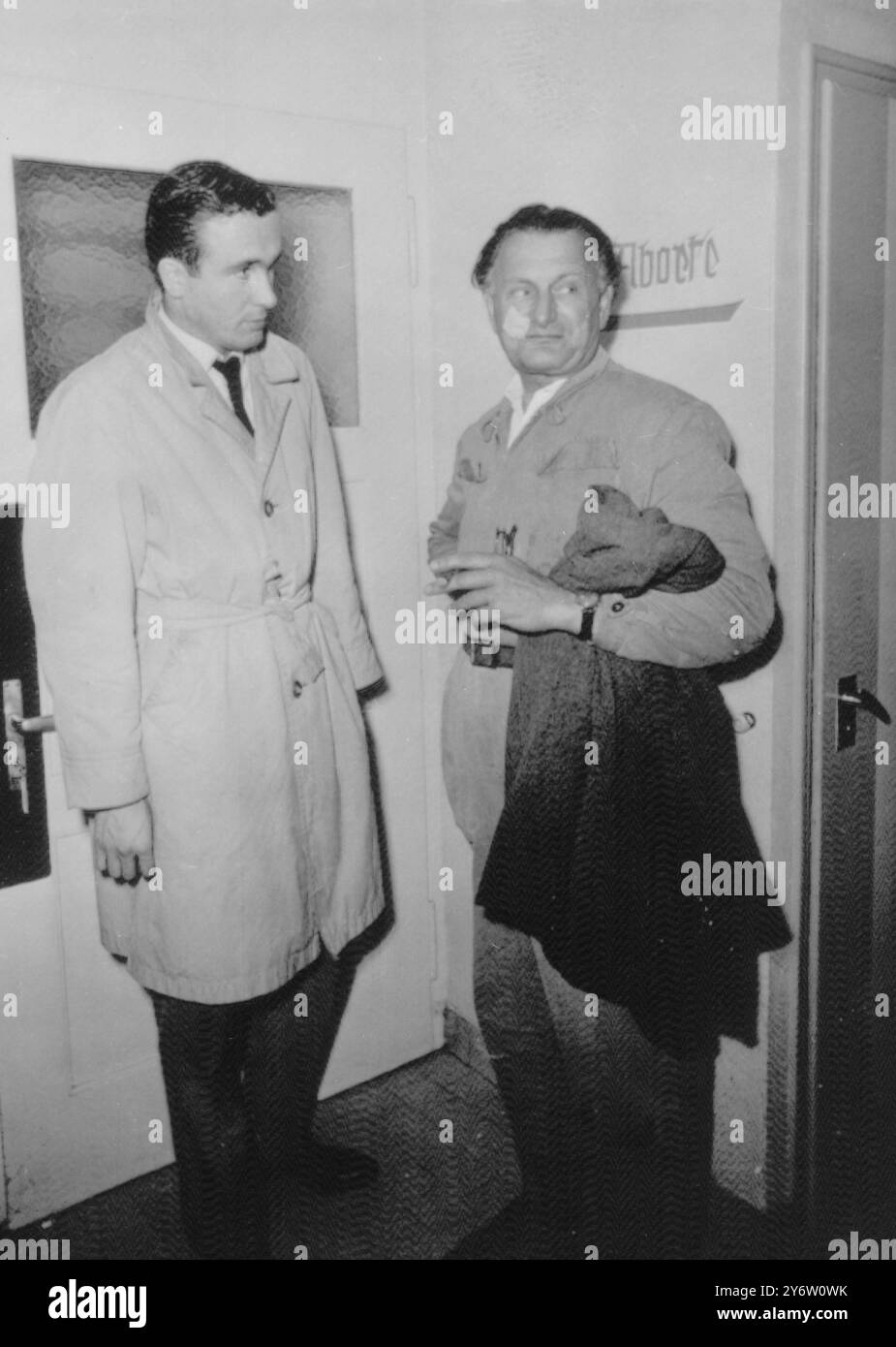 GUT HANS TELLS ABOUT COACH CRASH IN SWITZERLAND / 3 AUGUST 1961 Stock ...