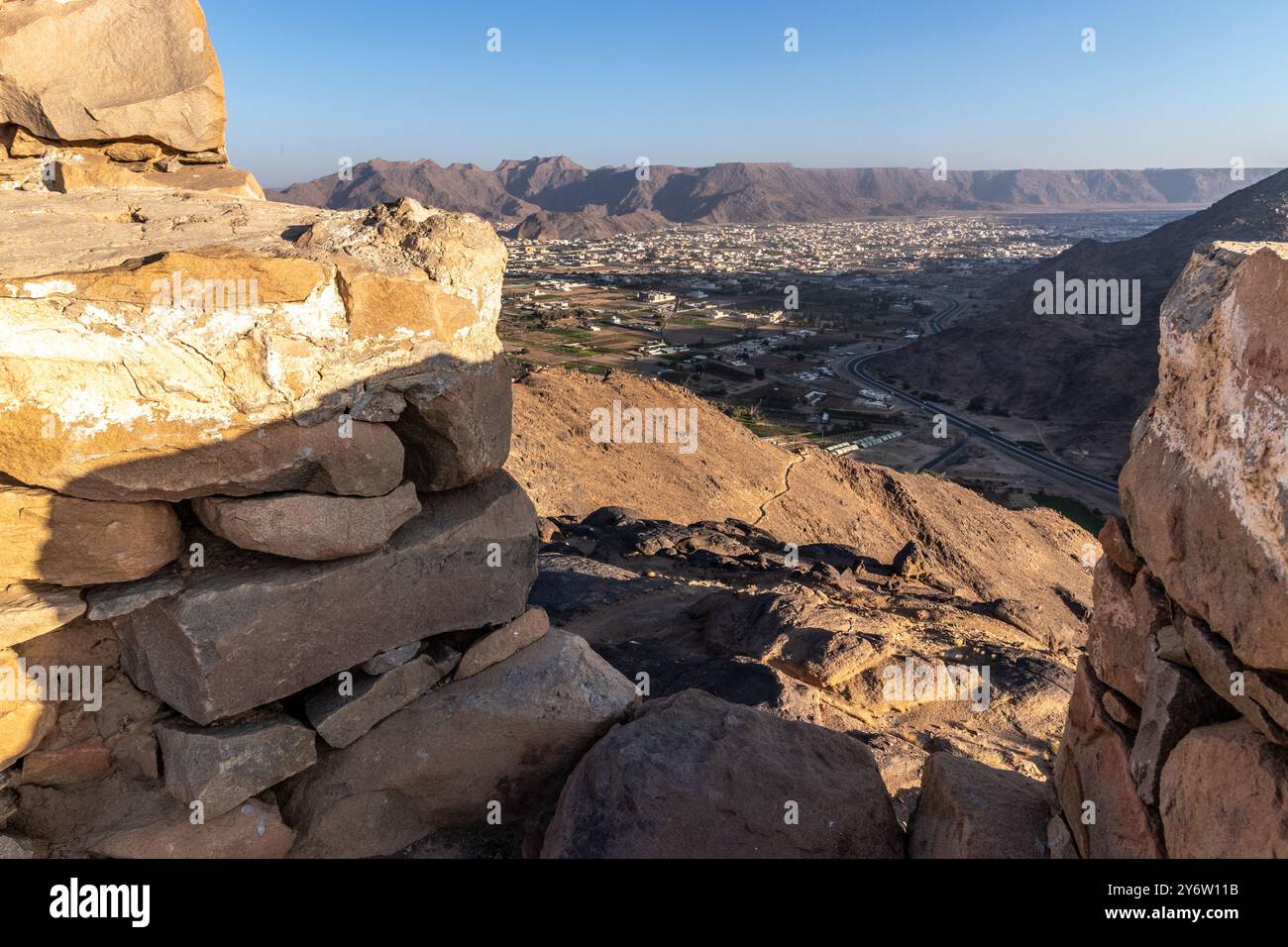 View from Raoum castle in Najran, Saudi Arabia Stock Photo - Alamy