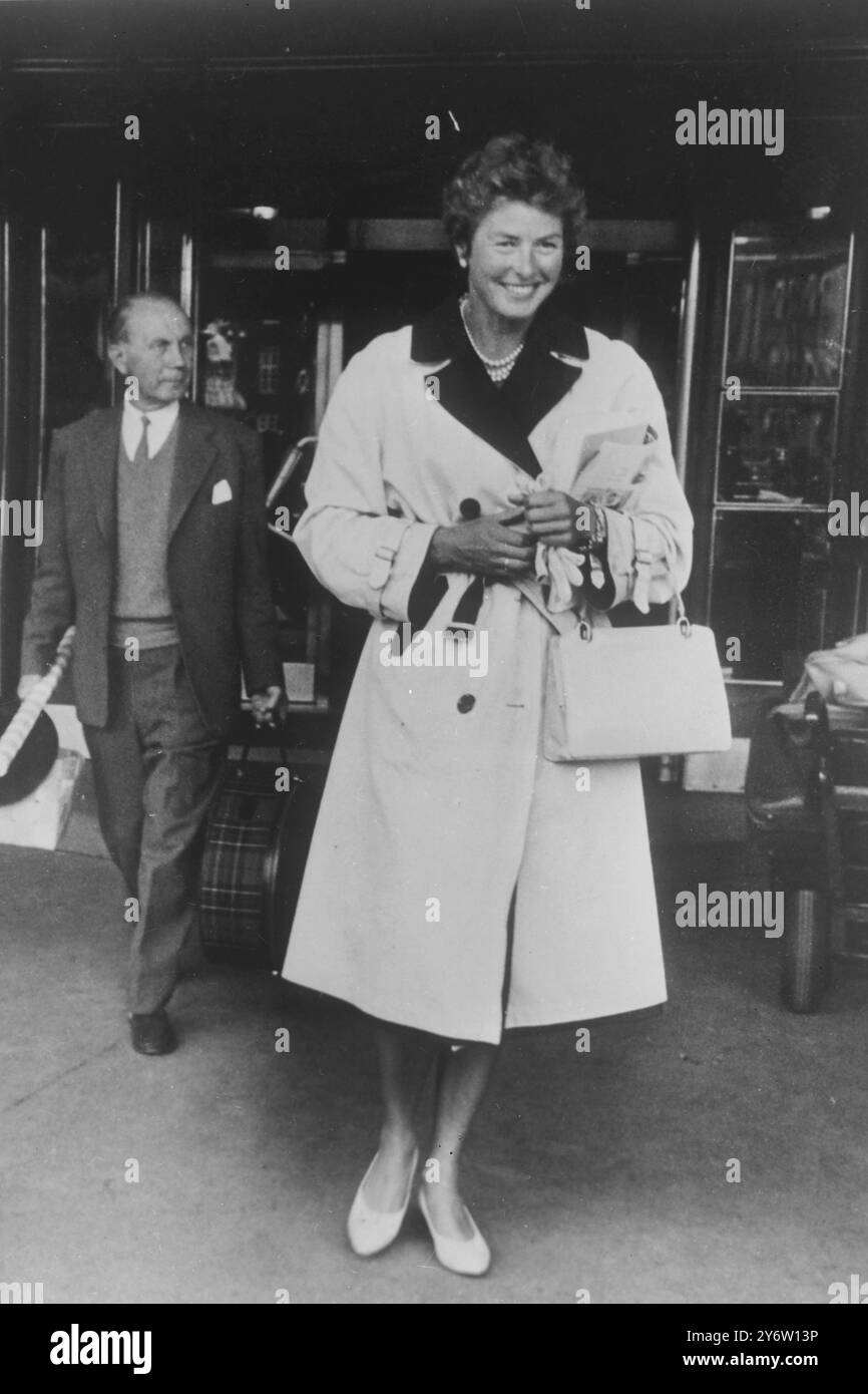 FILM STAR OF DENMARK INGRID BERGMAN IN COPENHAGEN 1 AUGUST 1961 Stock ...
