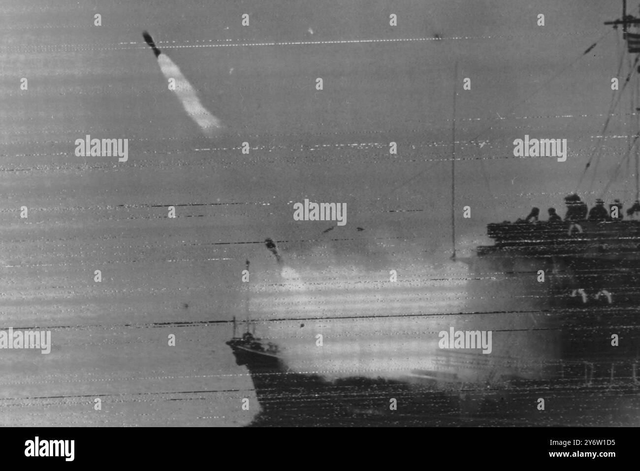NAVY DEPTH CHARGE FIRED BY SMALL ANTI SUBMARINE 29 JULY 1961 Stock ...