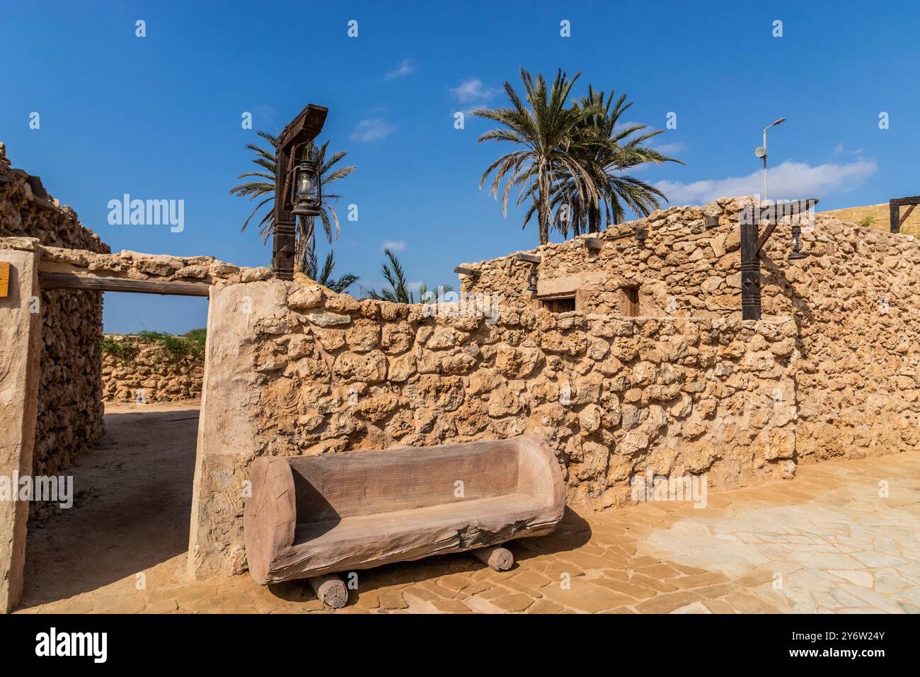 House in Al Qassar heritage village on Farasan island, Saudi Arabia ...