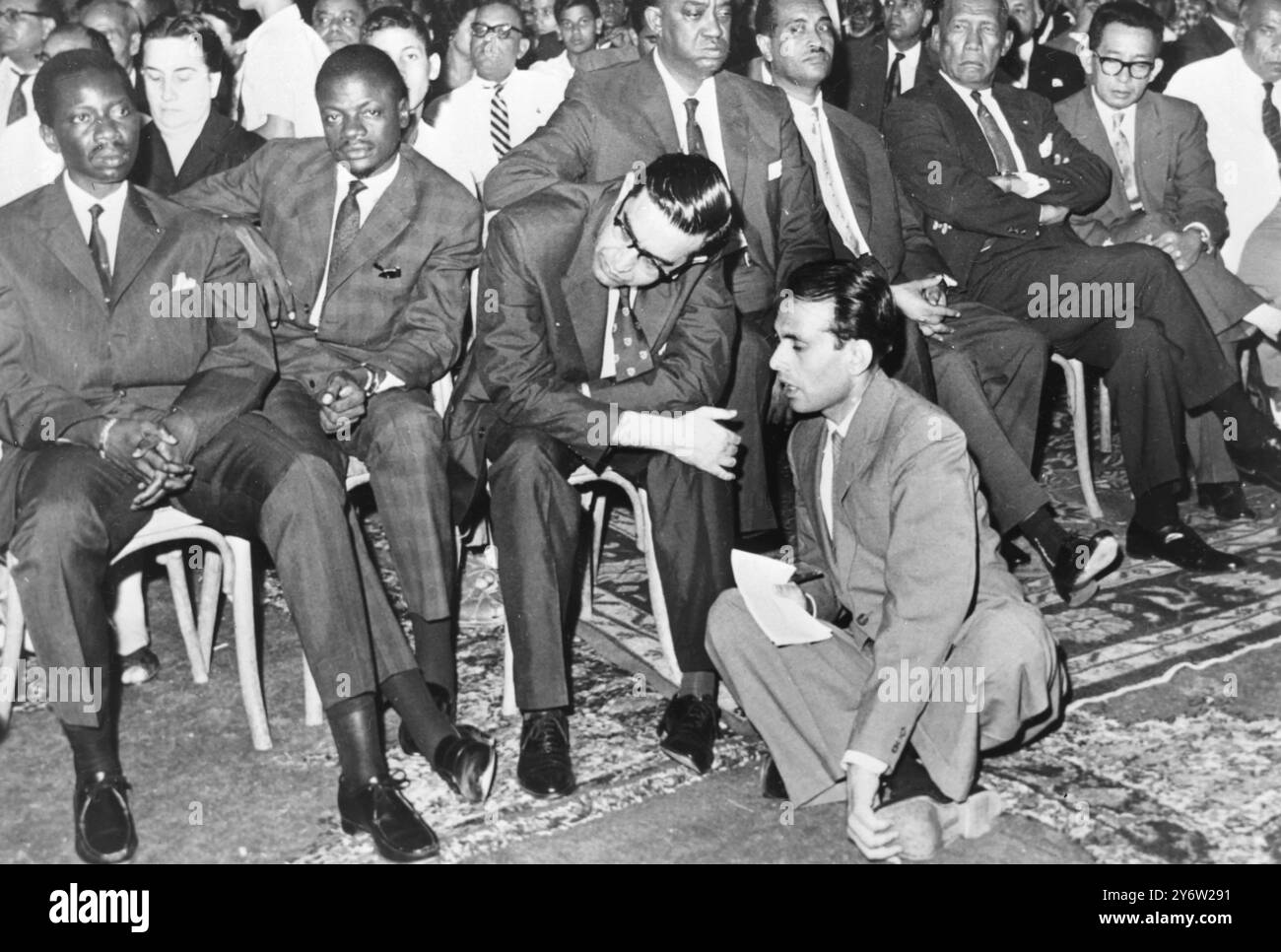 PRESIDENT GAMAL NASSER IN CAIRO 24 JULY 1961 Stock Photo - Alamy