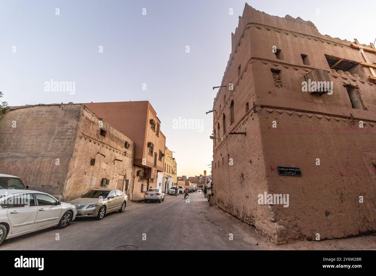 RIYADH, SAUDI ARABIA - NOVEMBER 29, 2021: Street of Ad Dirah ...