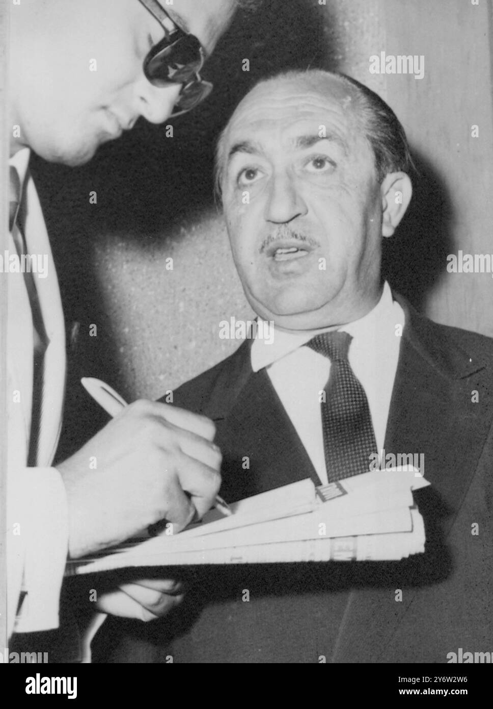 TUNISIAN AMBASSADOR MONGI SLIM IN ROME 20 JULY 1961 Stock Photo - Alamy