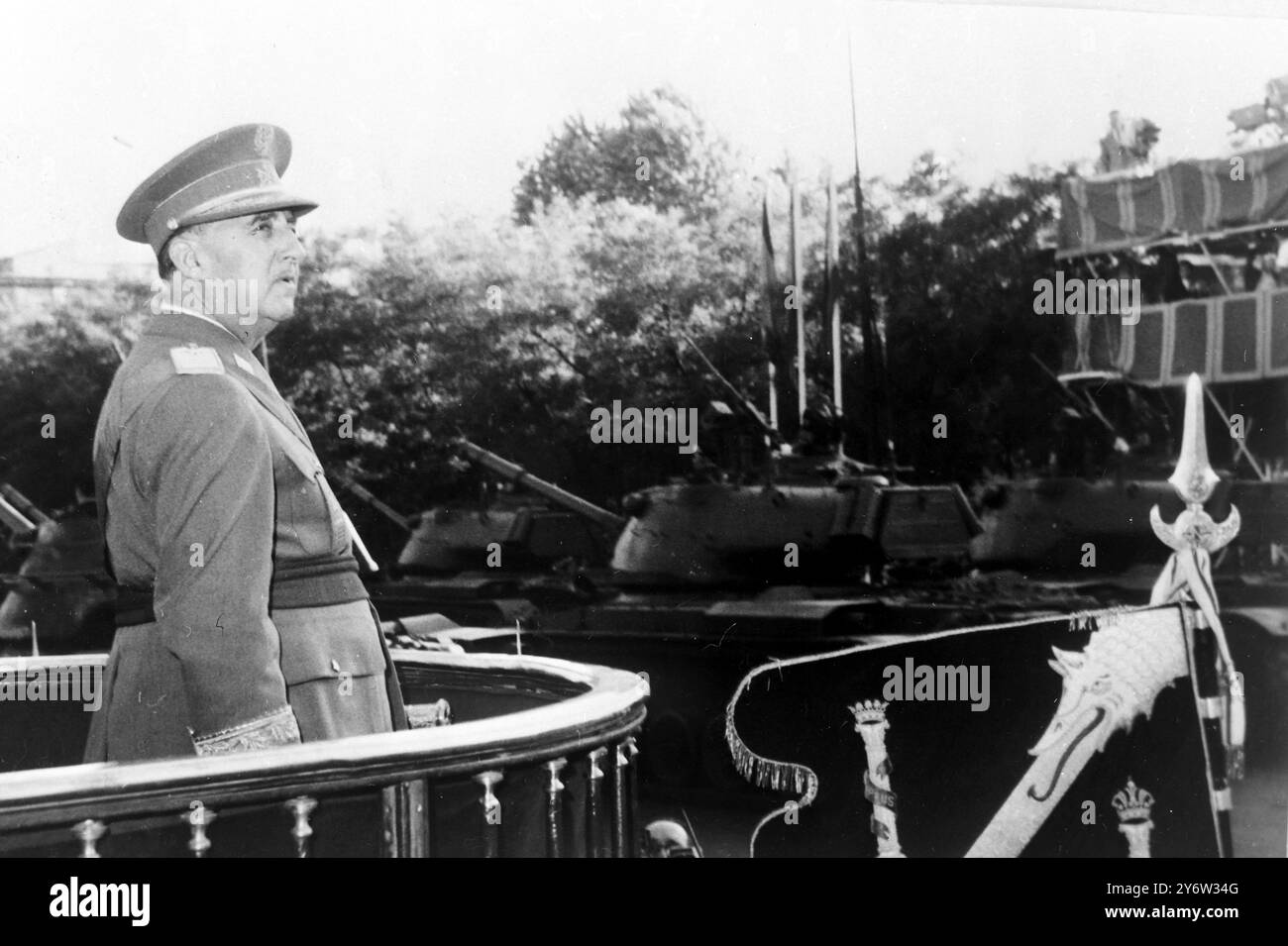 GENERAL FRANCISCO FRANCO 25TH ANNIVERSAY OF SPANISH CIVIL WAR SALUTE ...