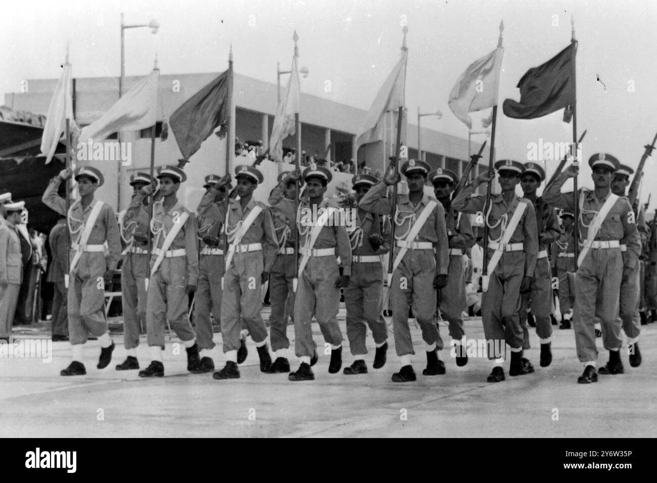 VIEWS OF SAUDI ARABIA - ARMY CADETS TRAINING 19 JULY 1961 Stock Photo ...