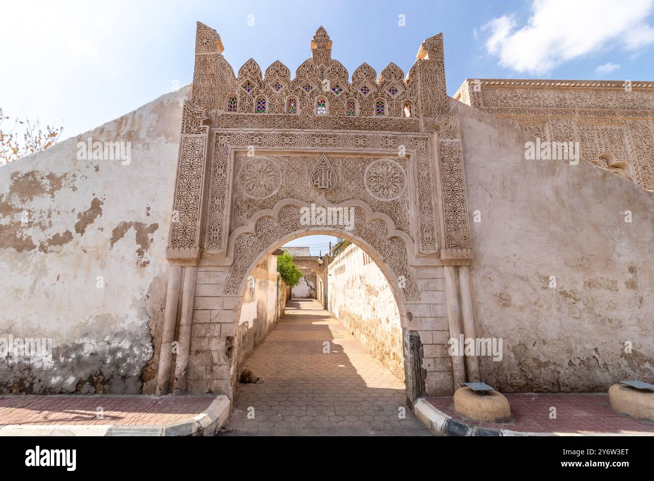Doorway of an ancient house in Farasan town on Farasan island, Saudi ...
