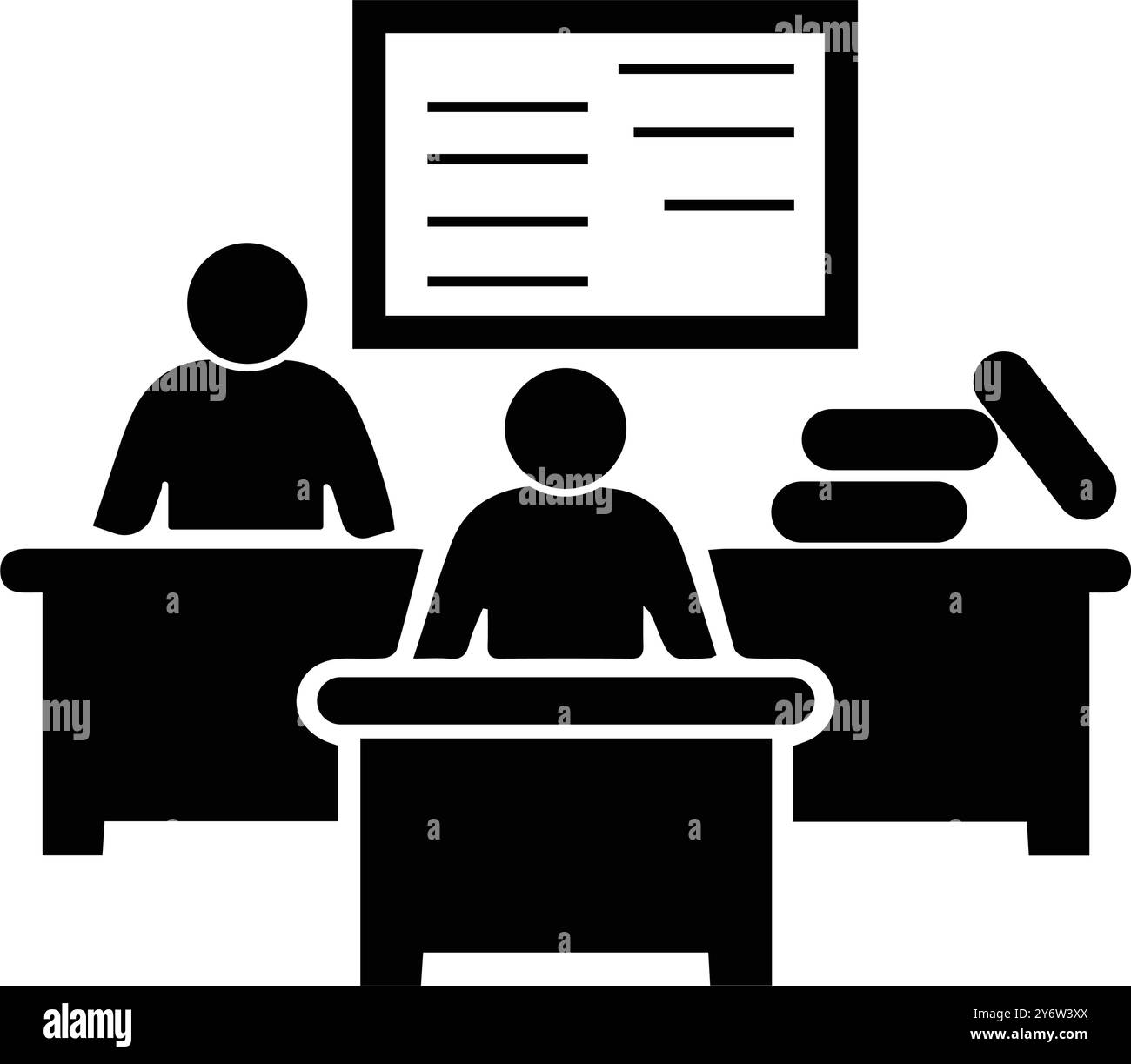 student, seat, desk, table, man, student sitting at desk icon Stock ...