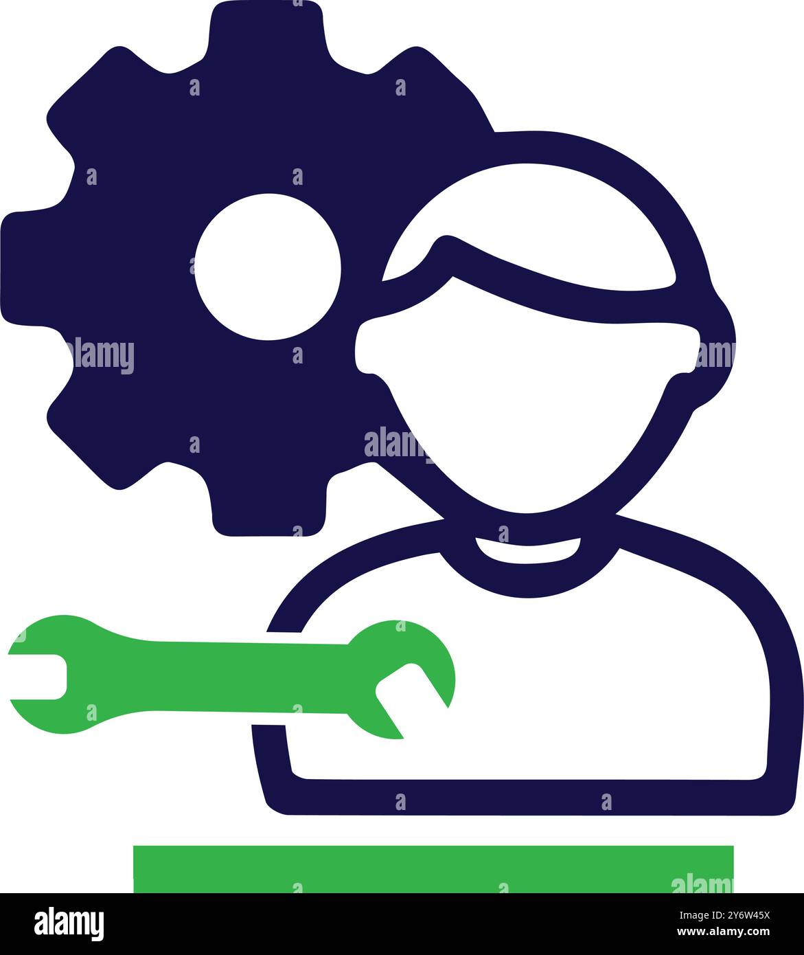 gear, technical, support, man, settings, technical support icon Stock ...