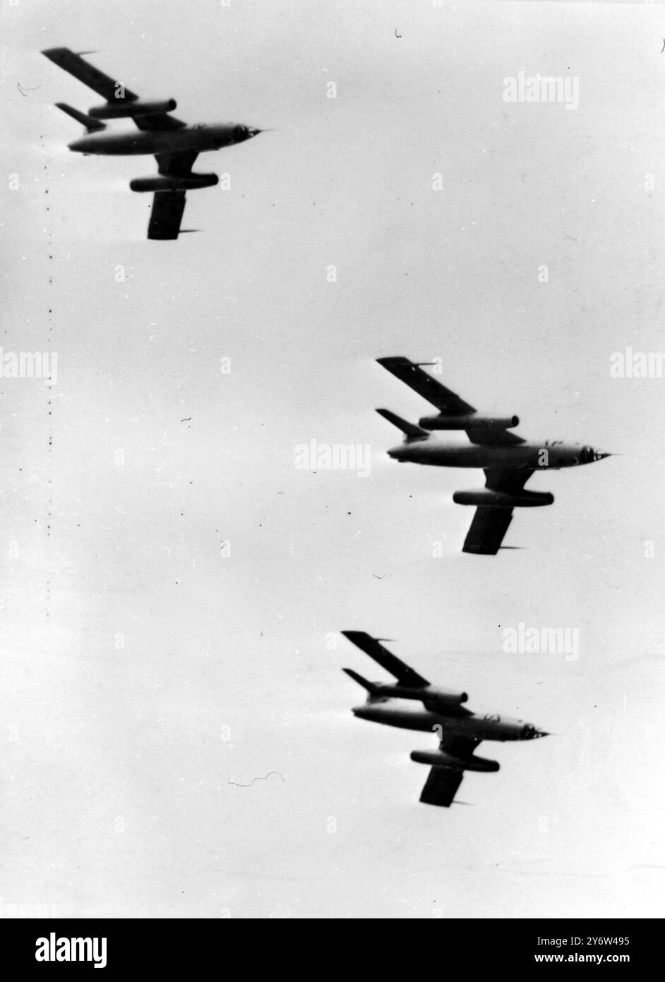 SOVIET AVIATION DAY PARADE MOSCOW - FLYING JETS 10 JULY 1961 Stock ...