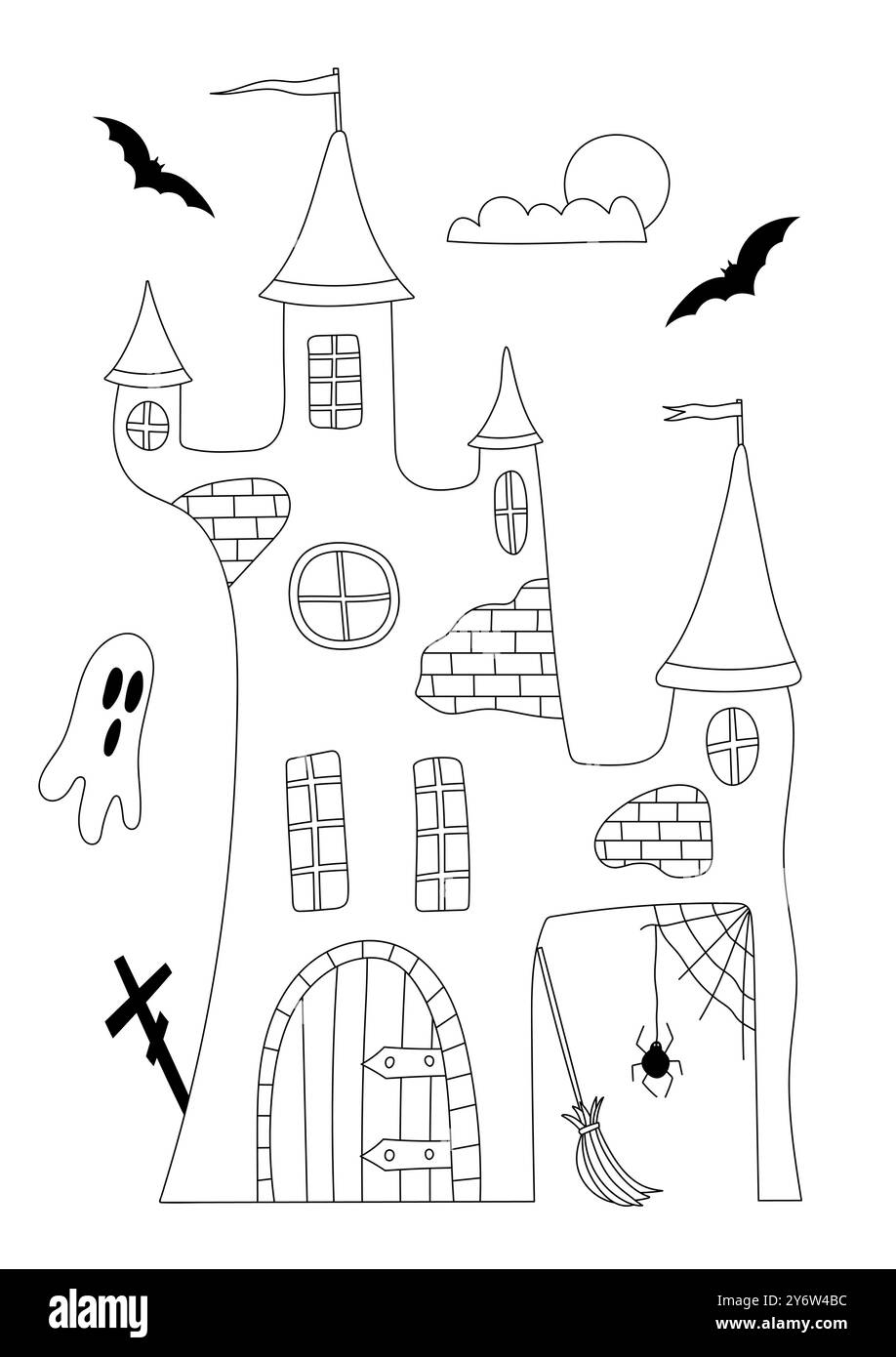 Nightmare castle Stock Vector Images - Alamy