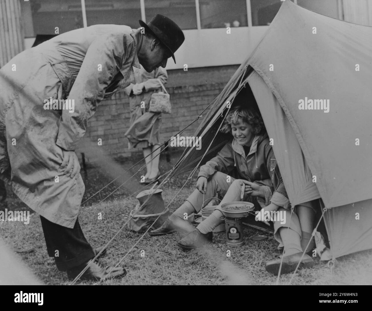 THE DUKE OF EDINBURGH WITH CAROL THOMSON AND CHRISTINE PODDLE IN ...