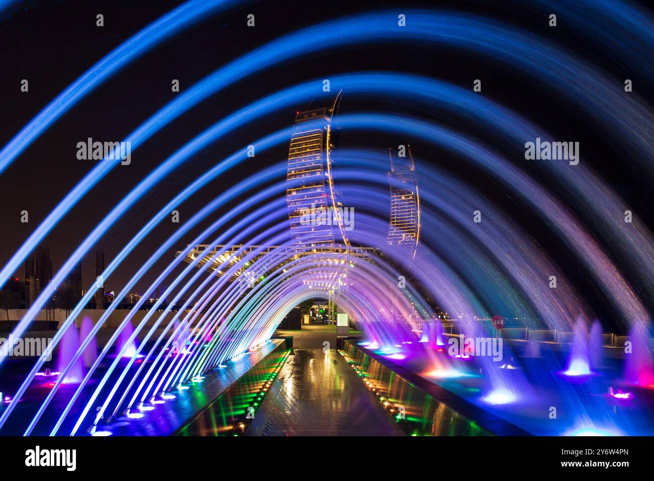The Katara Towers (2022) with one tower containing the 5-star Raffles ...