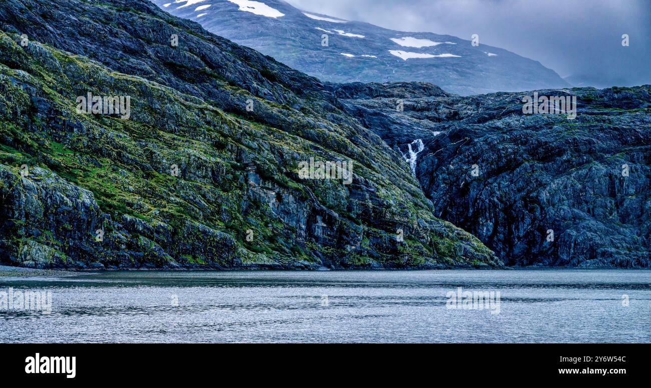 Rugged shoreline along Blackstone Bay Stock Photo - Alamy