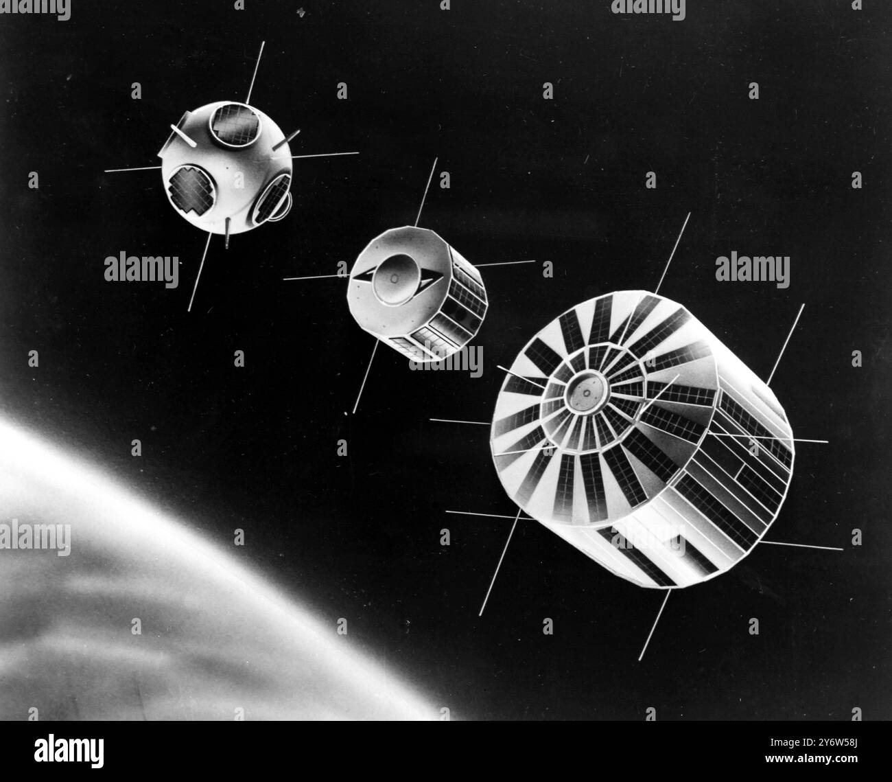 SATELLITES DRAWING OF TRANSIT IV-A SATELLITE IN CAPE CANAVERAL, FLORIDA ...