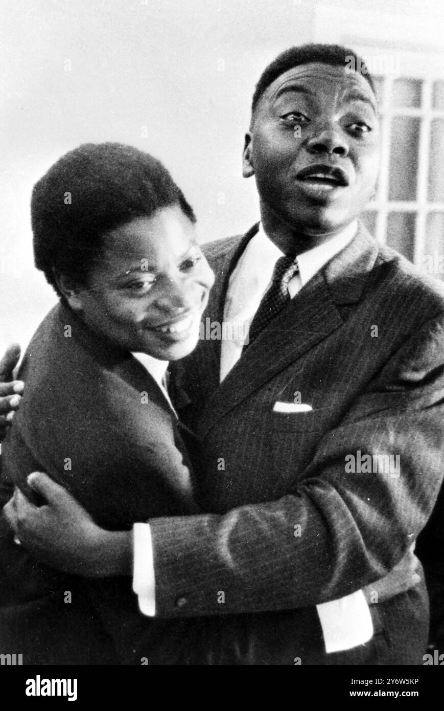 JUSTIN BOMBOKO WITH KATANGA PRESIDENT MOISE TSHOMBE IN LEOPOLDVILLE ...