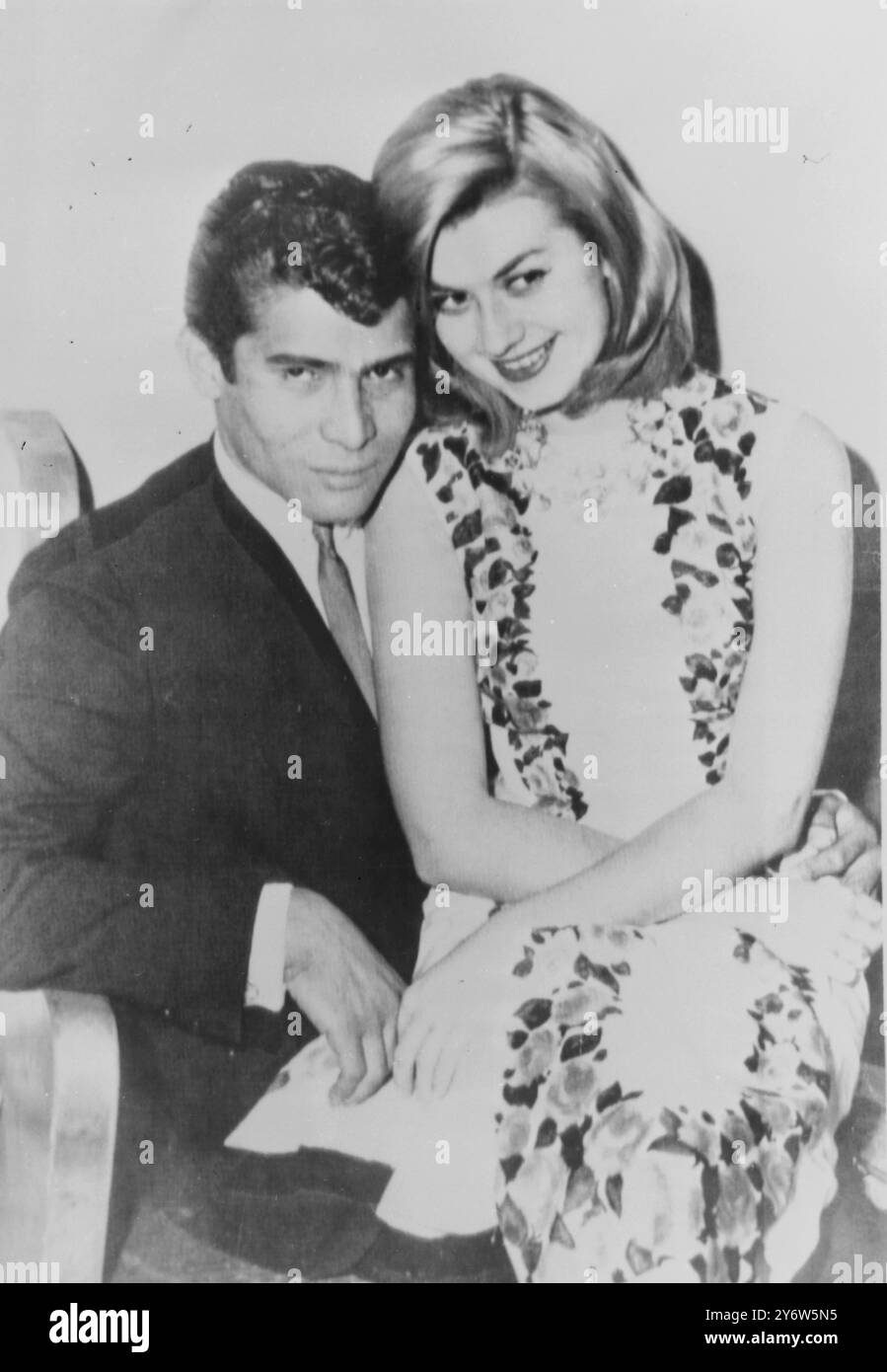BEVERLY AADLAND WITH MAURICEJOSE DE LEON IN LAS VEGAS 25 JUNE 1961 Stock Photo - Alamy