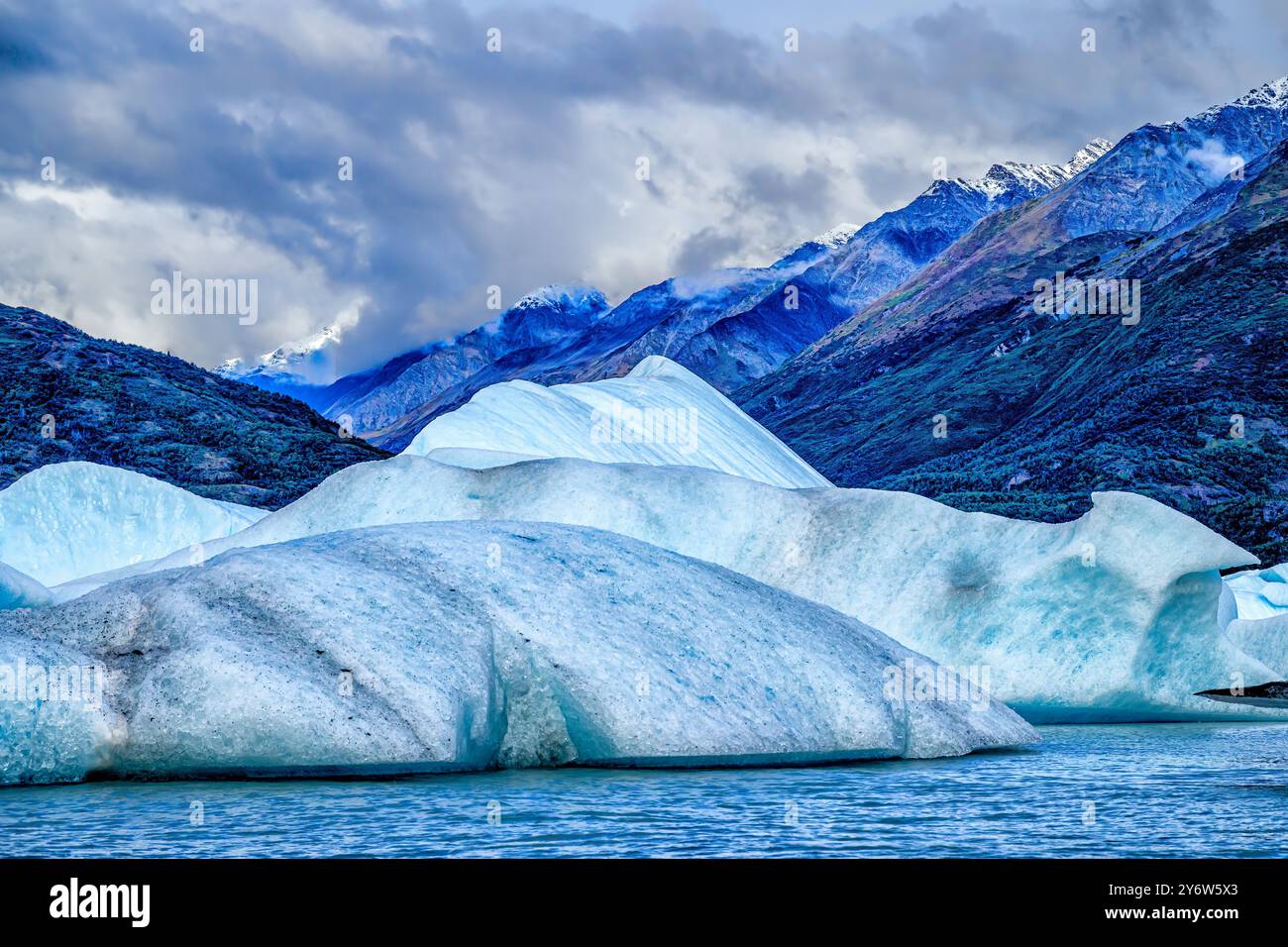 Iceberg Floating on the Knik River Stock Photo - Alamy