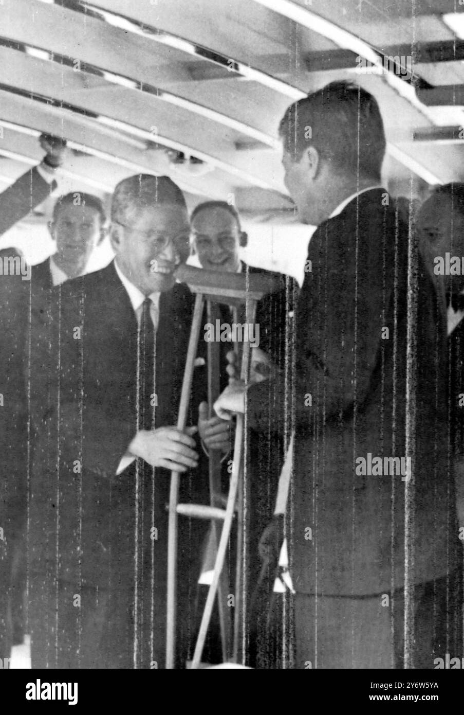 US PRESIDENT JOHN F KENNEDY WITH JAPANESE PRIME MINISTER HAYATO IKEDAL ...