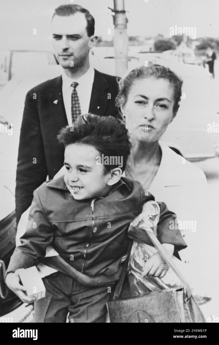 INGA LILL JOHANSSON WITH HER SON IN COPENHAGEN 21 JUNE 1961 Stock Photo ...